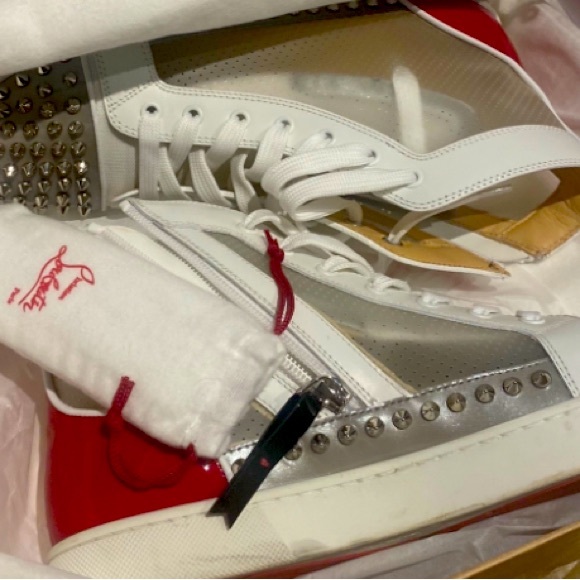 Christian Louboutin | Shoes | Louboutin High Tops With Spikes | Poshmark